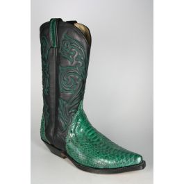 Boots By Boots - 1254 Tony Mora Cowboystiefel Python Verde ...