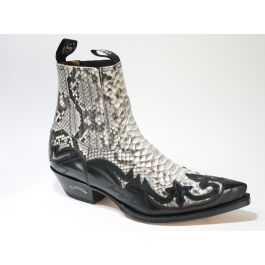 Boots By Boots - 4660 Sendra Stiefeletten Flor. Negro Python Natural