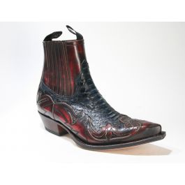 Boots By Boots - 4660 Sendra Stiefeletten Hurricane Rojo Python Azul - Men