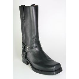 Boots By Boots - 7410 Sendra Bikerboots Negro mit Gummisohle - Men - SALE%